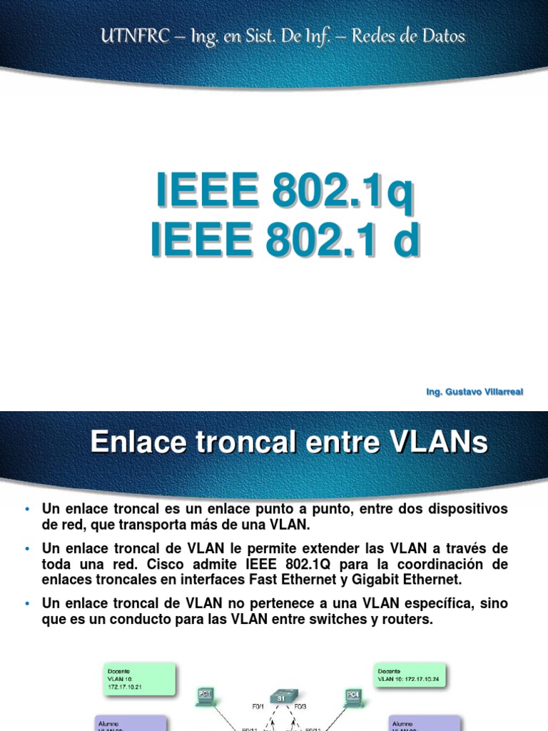 Protocolo IEEE 802.1Q y VLANs | PDF | Conmutador de red | Informática