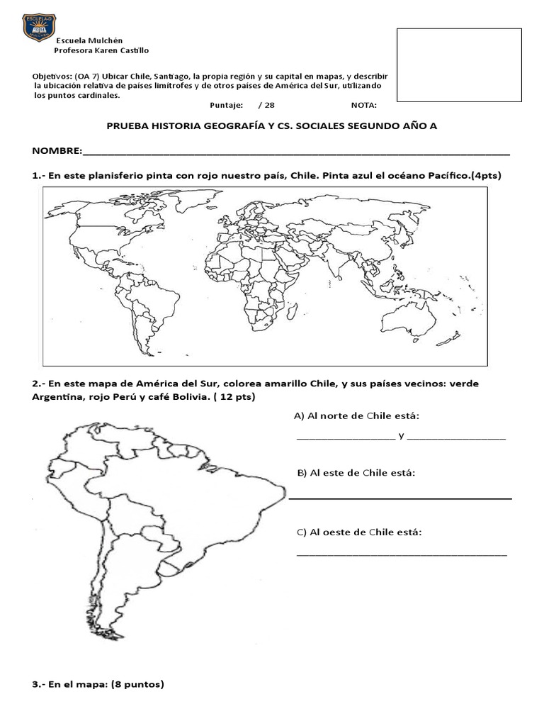 Prueba Mapas | Descargar gratis PDF | Américas | América del Sur
