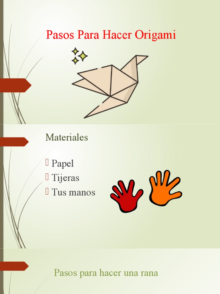 Pasos Para Hacer Origami | PDF | Origami