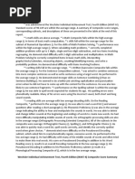 KTEA-3 Template | PDF | Language Arts & Discipline