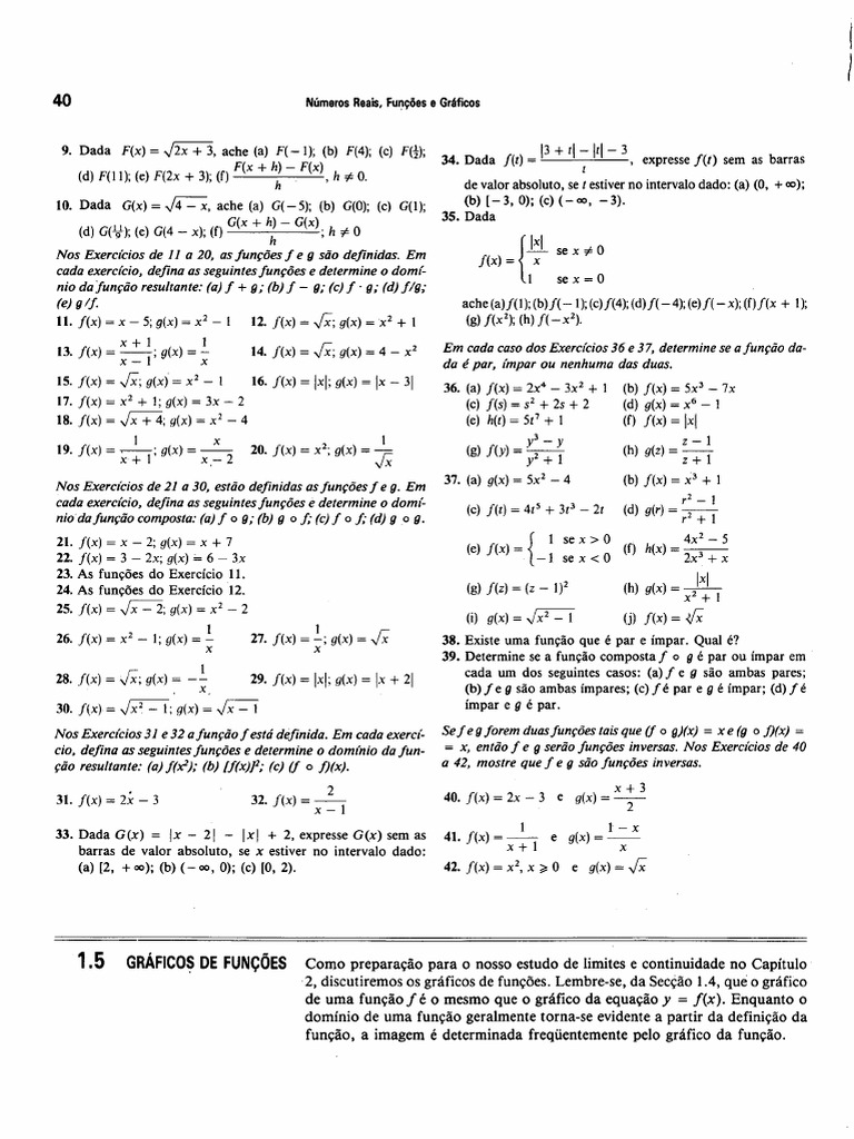 Cálculo Leithold. Vol 1. 3º ed | PDF