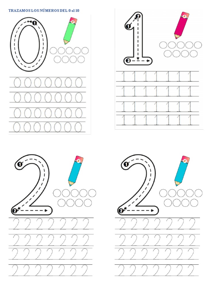 Guía de Refuerzo_números Del 1 Al 10 | PDF