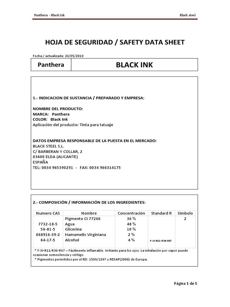 BLACK INK | PDF | Agua | Residuos