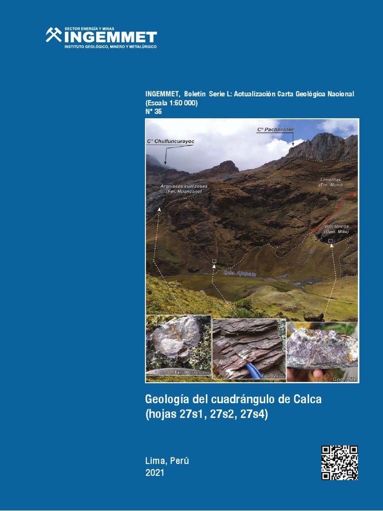 Geología del cuadrángulo de Calca | PDF | Formación geológica | Estrato