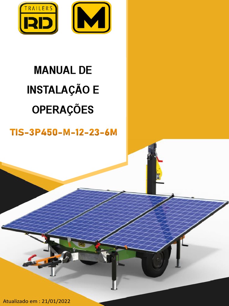 Manual de Instalação da Torre Solar TIS-3P450-M | PDF | Parafuso ...