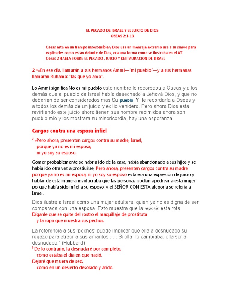 Oseas 2 | PDF | Dios