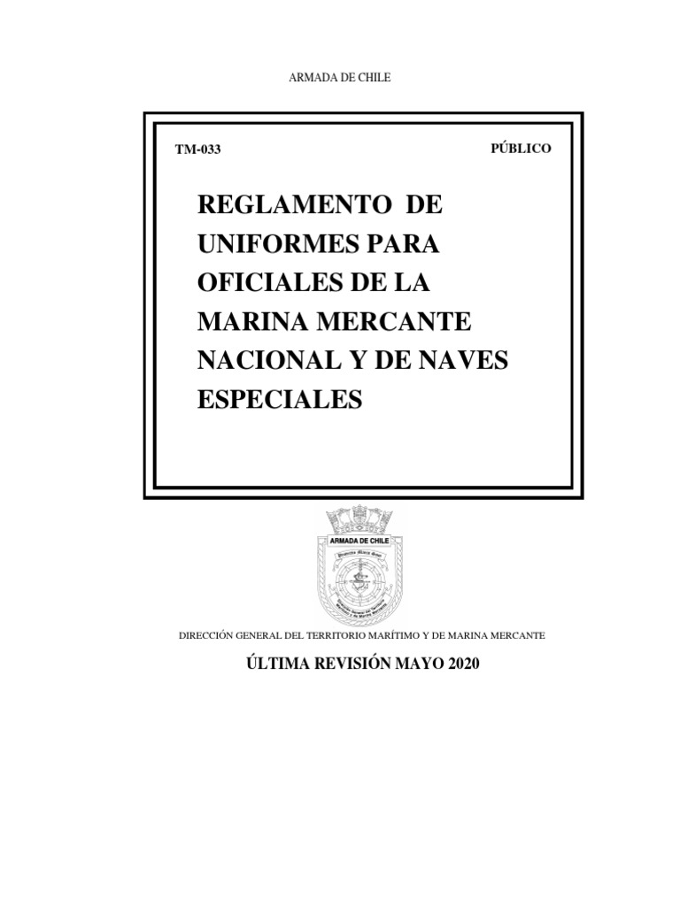 Reglamento de Uniformes Marina Mercante | PDF | Capitán (Fuerzas Armadas) | Oficial general