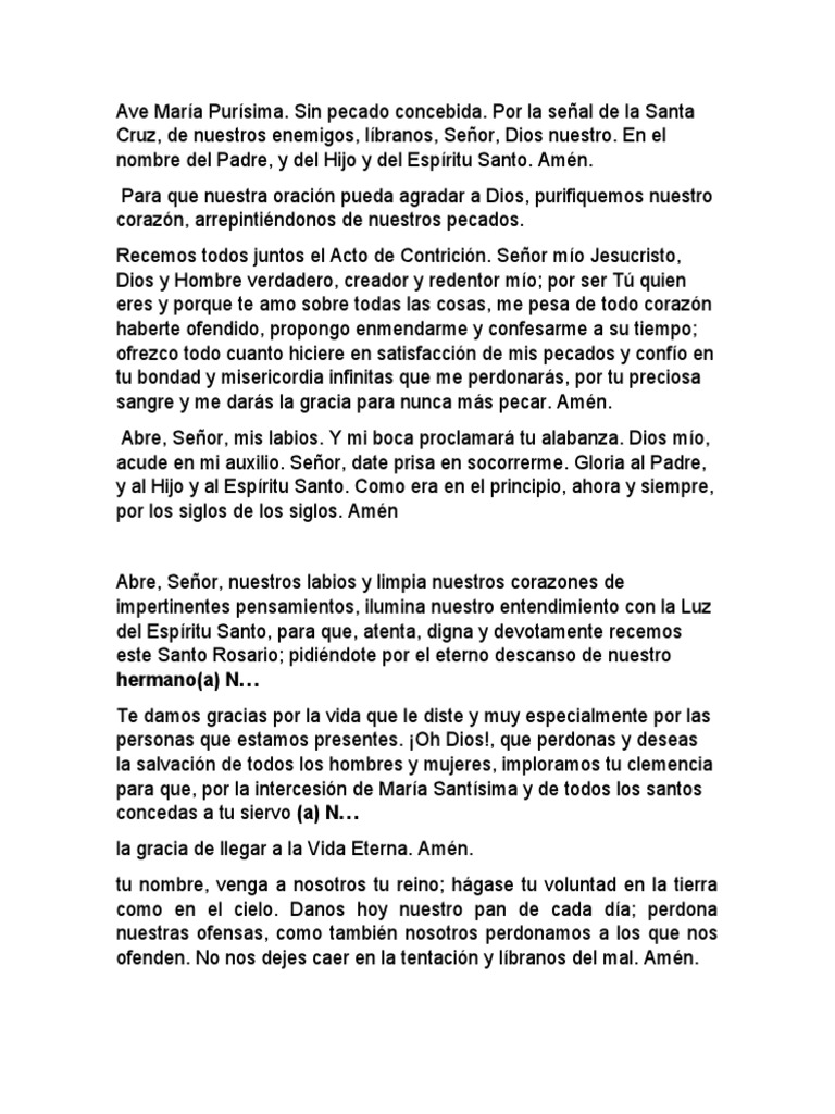 Rosario Difunto | PDF | María, madre de Jesús | Purgatorio