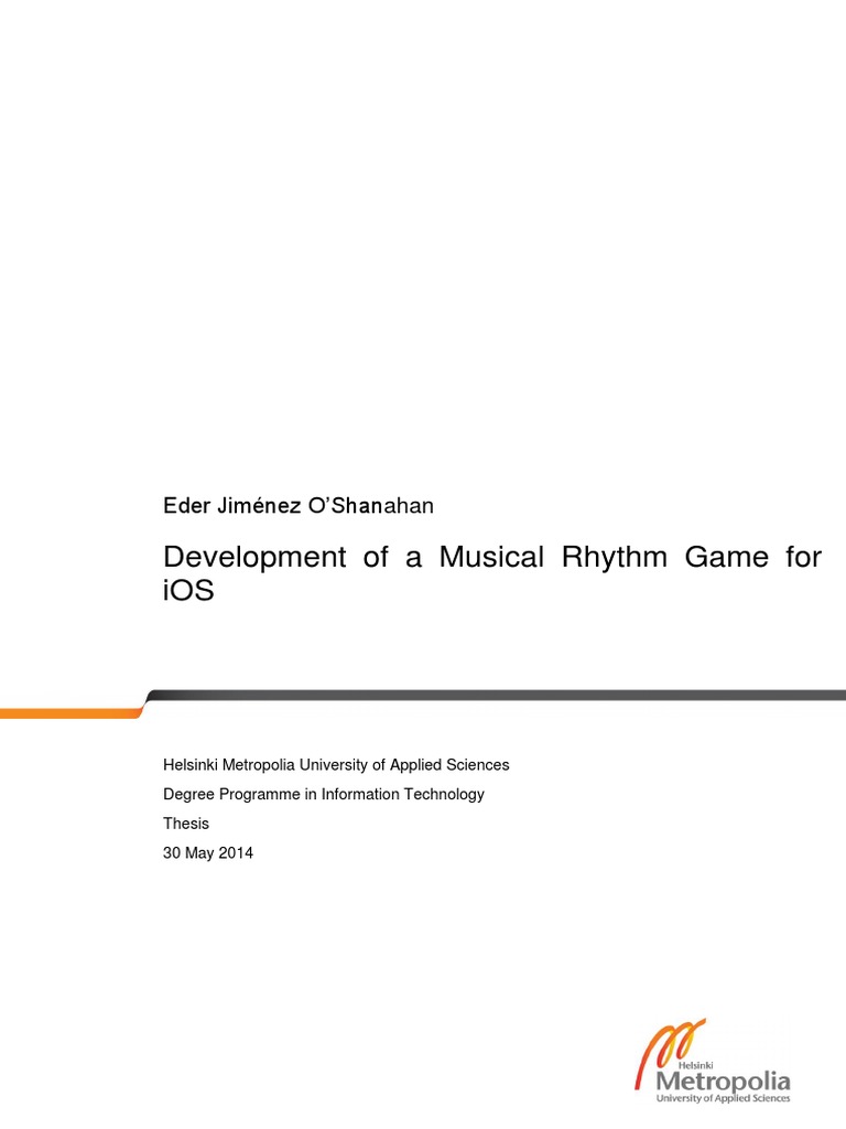 Development of A Musical Rhythm Game For iOS | PDF | Sampling (Signal ...