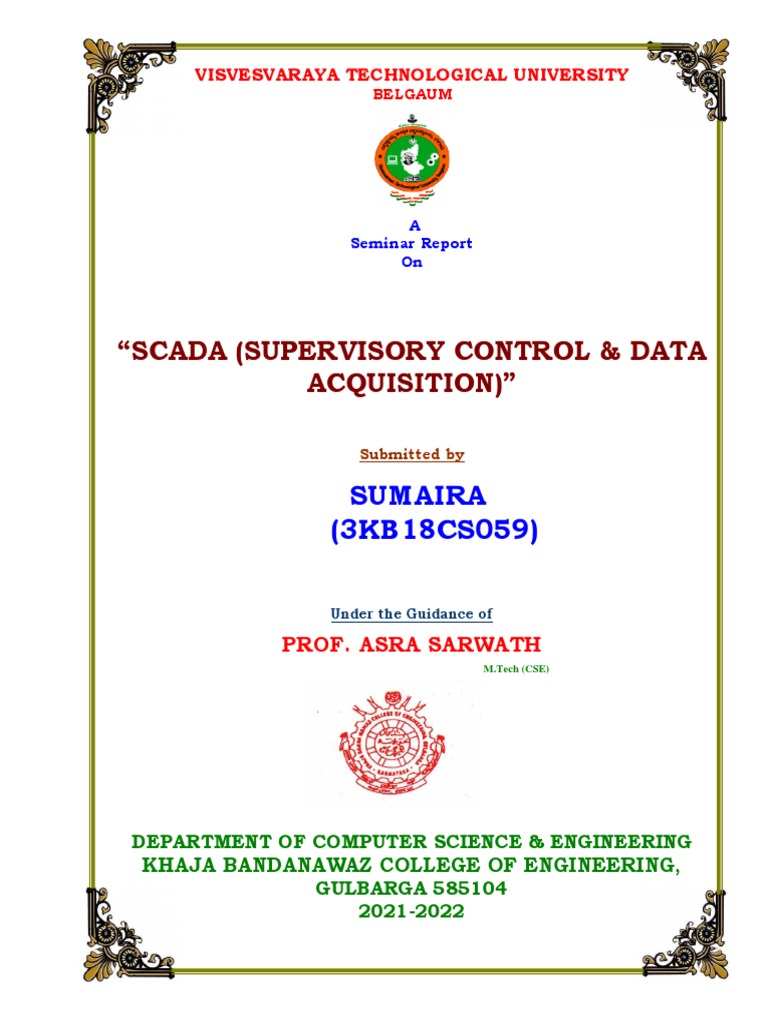Scada Report | PDF | Scada | Programmable Logic Controller Scada Report | PDF | Scada | Programmable Logic Controller