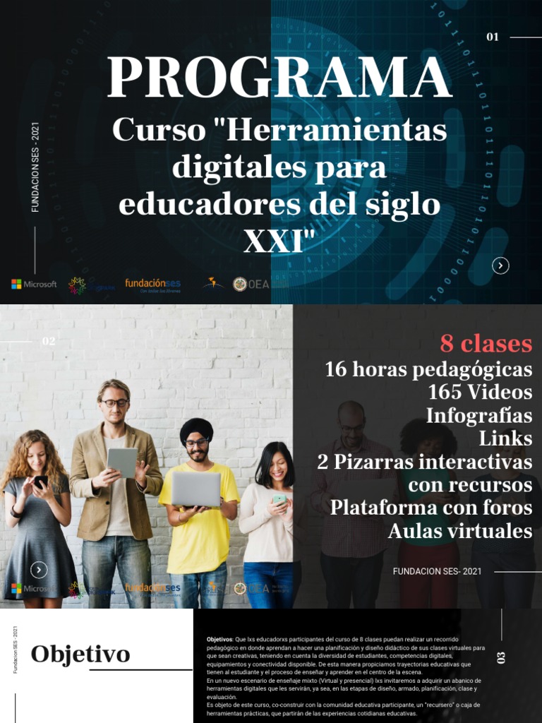 Programa Del Curso Herramientas Digitales para Educadores Del Siglo XXI ...