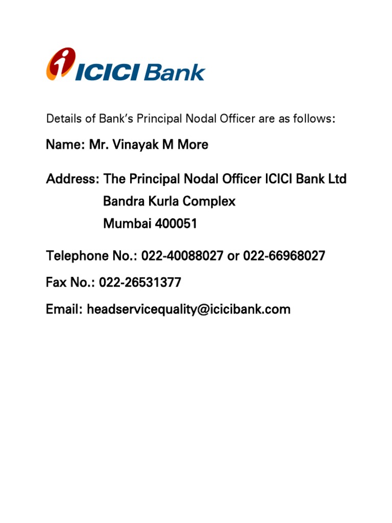 Principal Code Compliance Officer and Nodal Officer | PDF