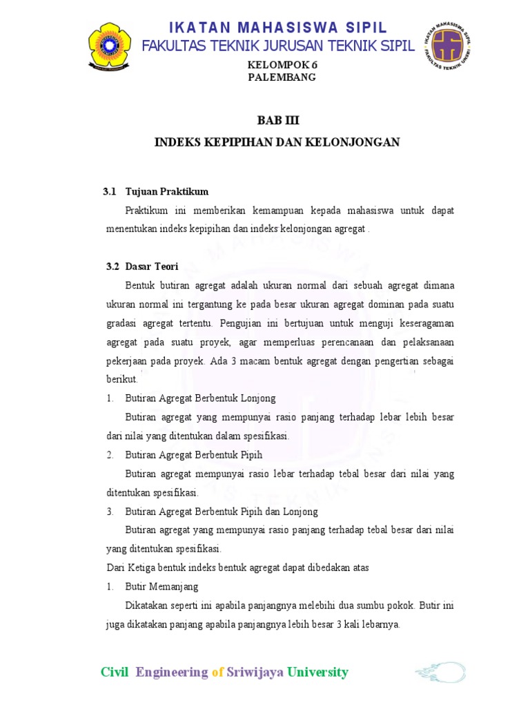 BAB 3 Indeks Kepipihan & Kelonjongan | PDF
