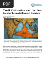 Kumari Kandam: Tamil Lost Continent | PDF