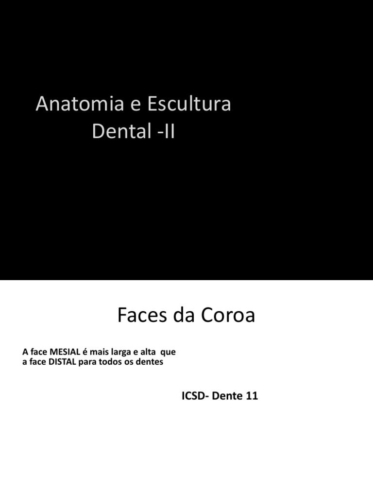 Anatomia e Escultura Dental: Dentes 11 e 37 | PDF | Dente | Odontologia