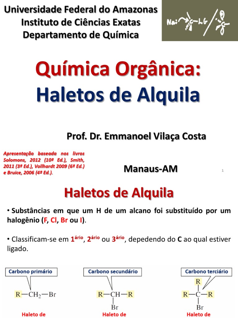 Quimica Orgânica - Haletos de Alquila - 11 | PDF | Química | Moléculas