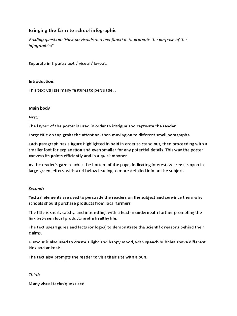 Bringing The Farm To School Infographic | PDF