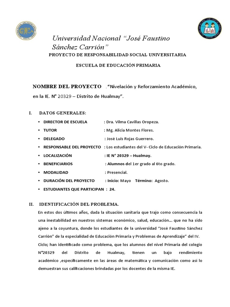 Proyecto Finalizado | PDF | Educación primaria | Enseñando