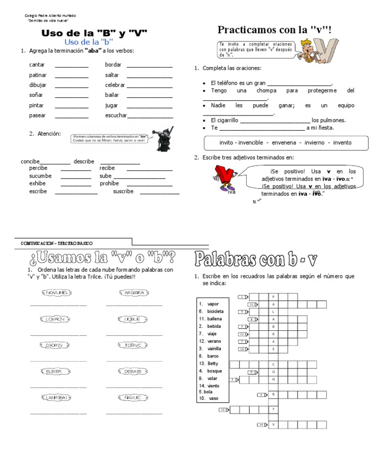 Uso B y V Ficha | PDF