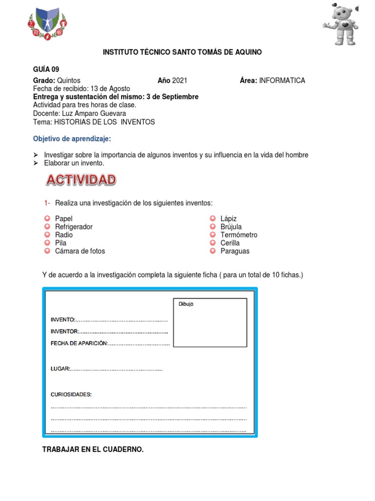 Guia 9 Informatica | PDF