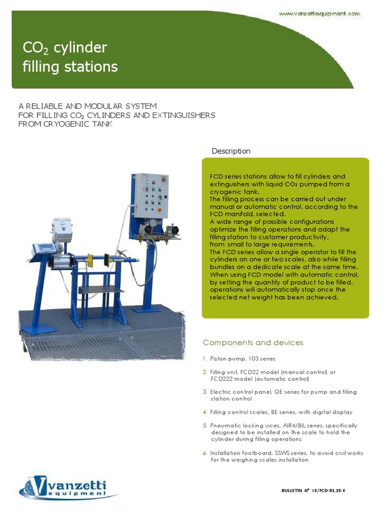 CO2 Filling Station | PDF | Pump | Equipment