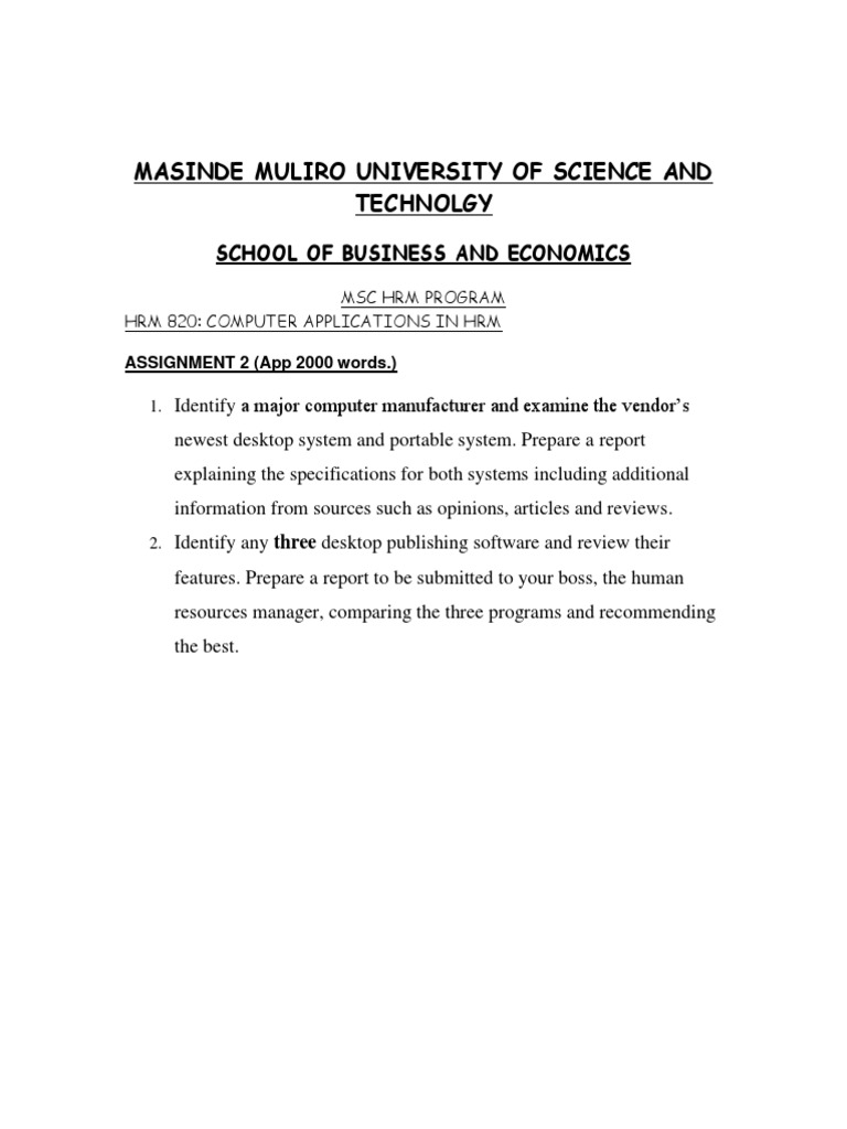 HRM812 Ass2 | PDF | Business | Computers