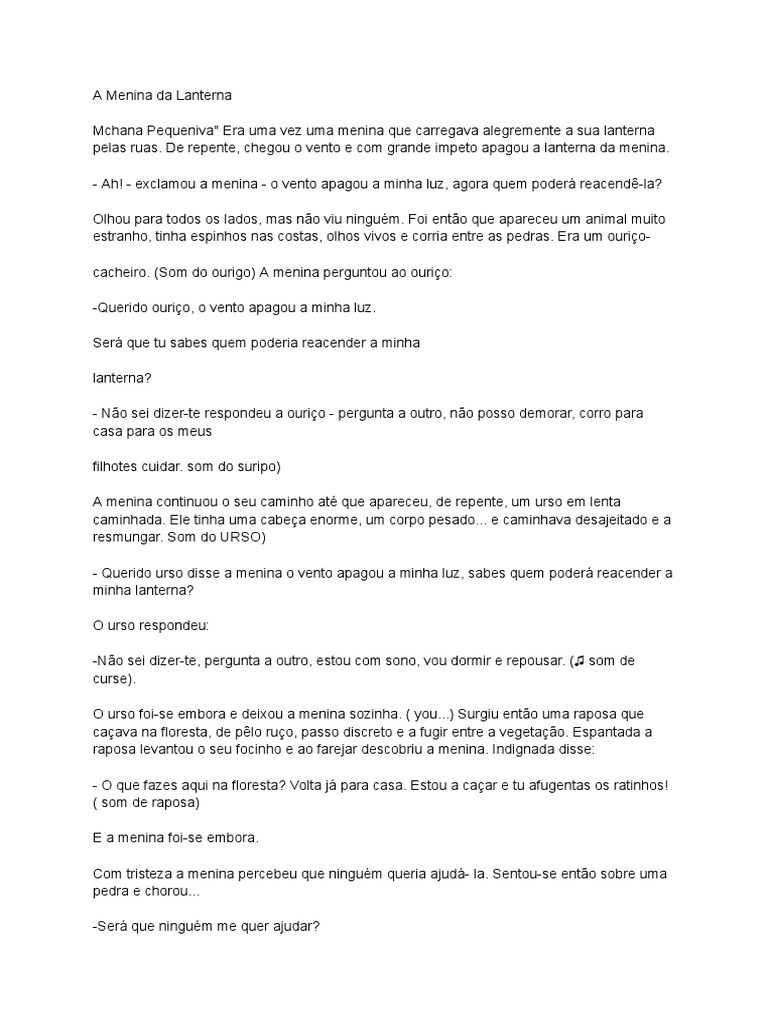A Menina Da Lanterna | PDF
