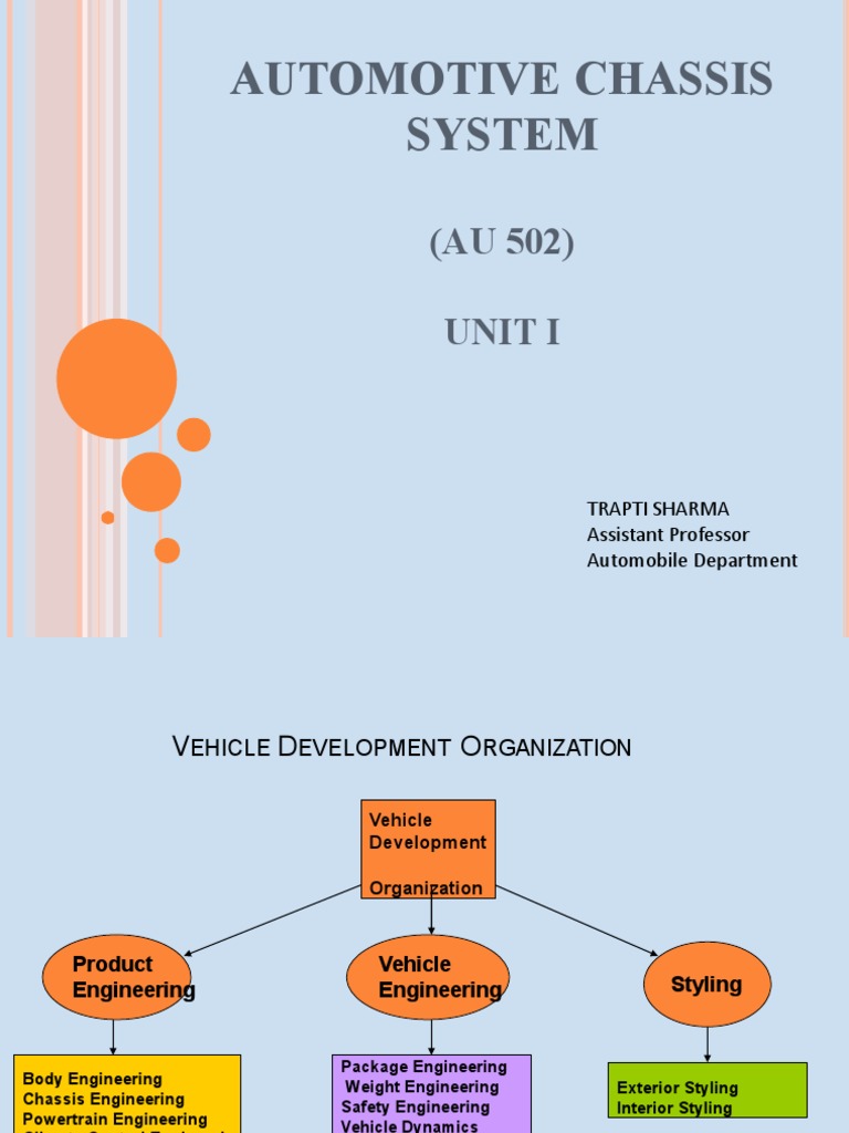 Overview of Automotive Chassis Systems | PDF | Vehicles | Car