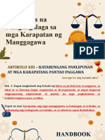 Mga Batas Na Nangangalaga Sa Mga Karapatan NG | PDF