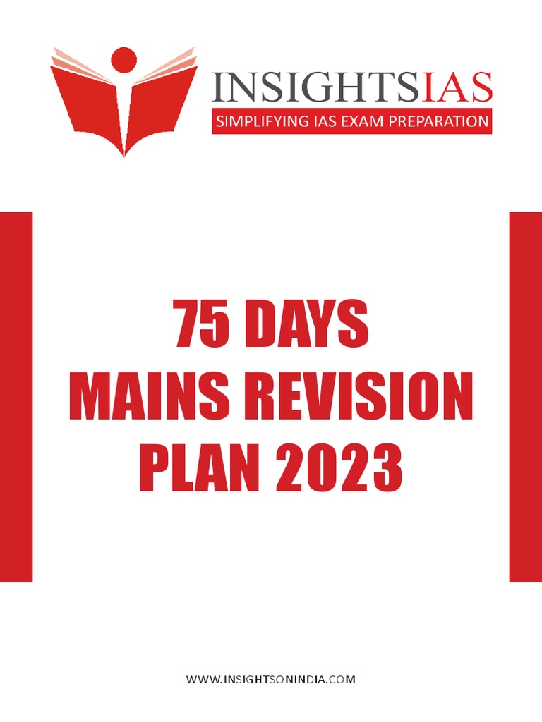 75 Days Mains Revision Plan Time Table | PDF | Ecosystem | Ecology