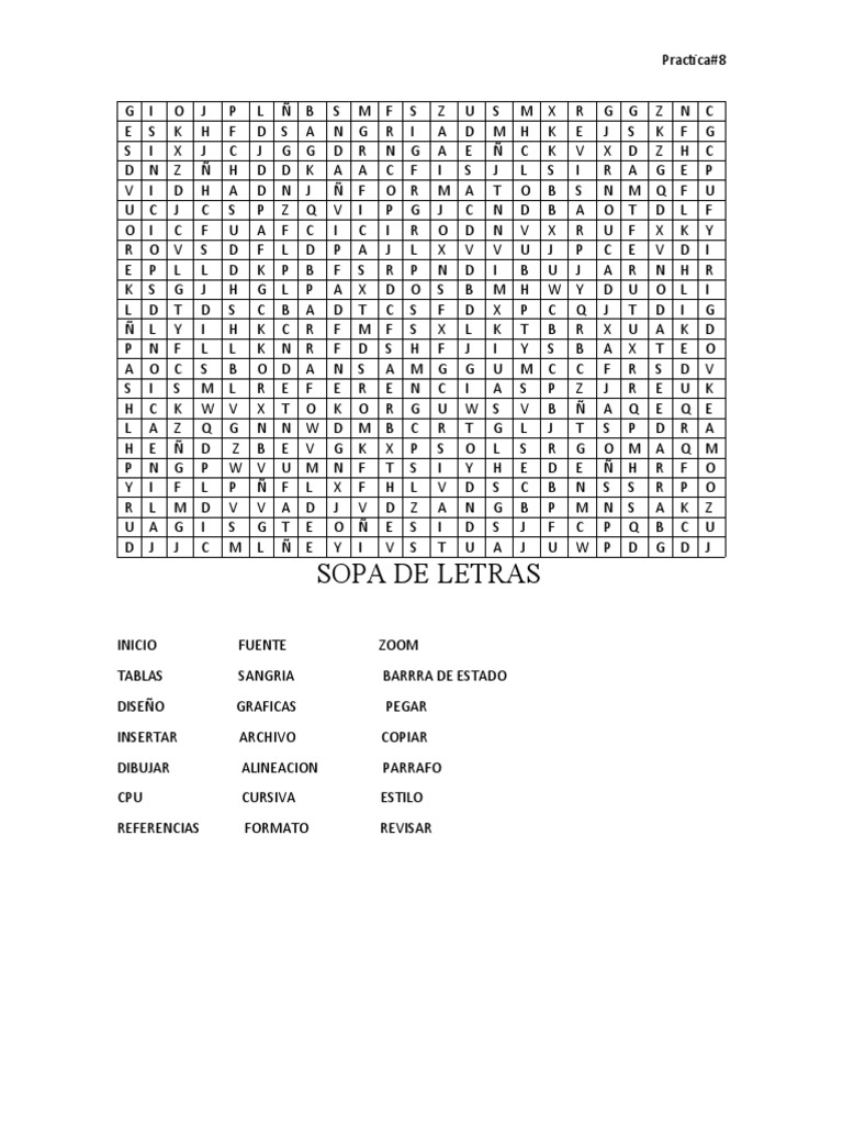 Sopa de Letras | PDF | Informática