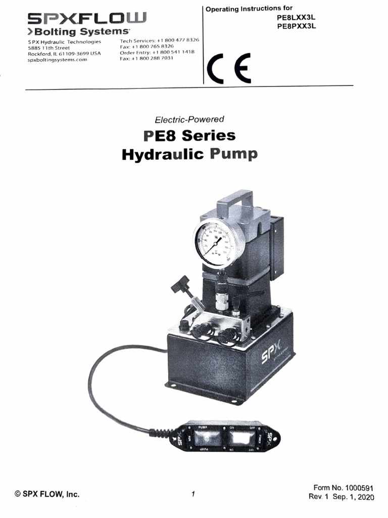 Manual de Operación y Mantenimiento Bomba Hidráulica | PDF