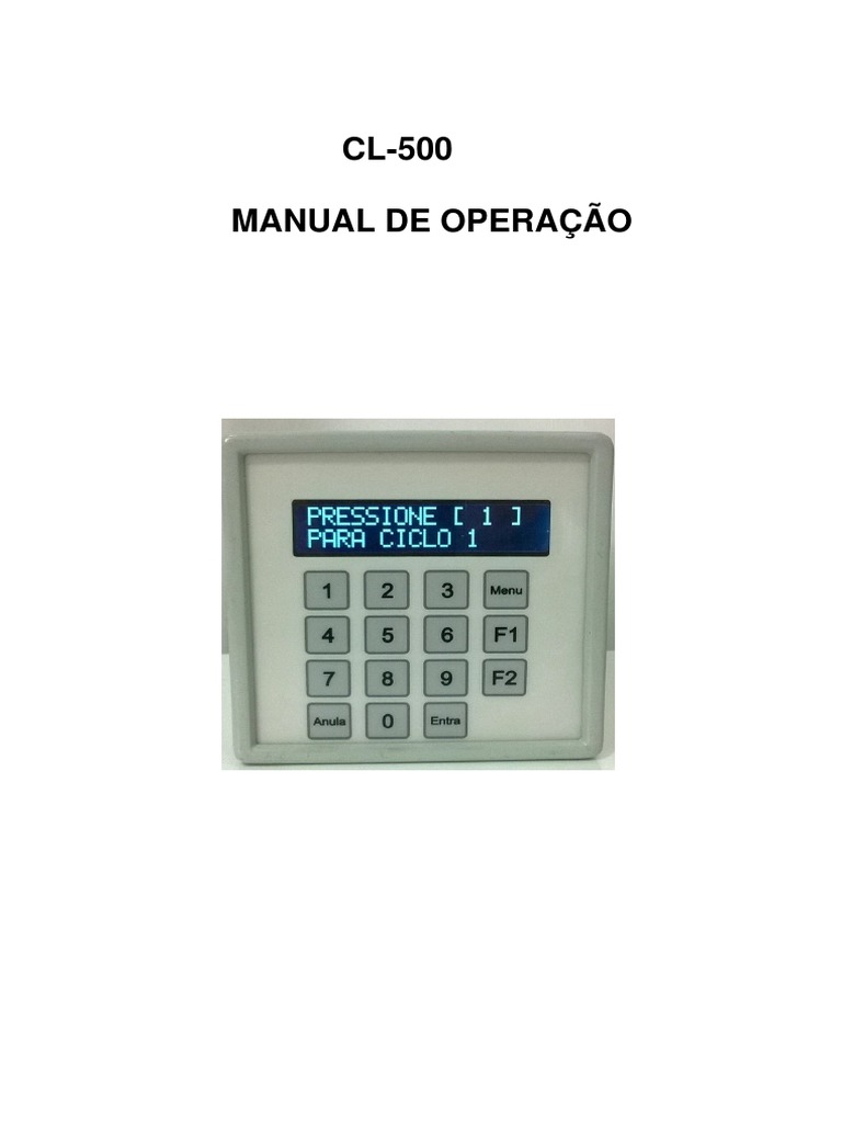 Manual Conrolador Autoclave Baumer CL-500 rev. | PDF | Bens ...