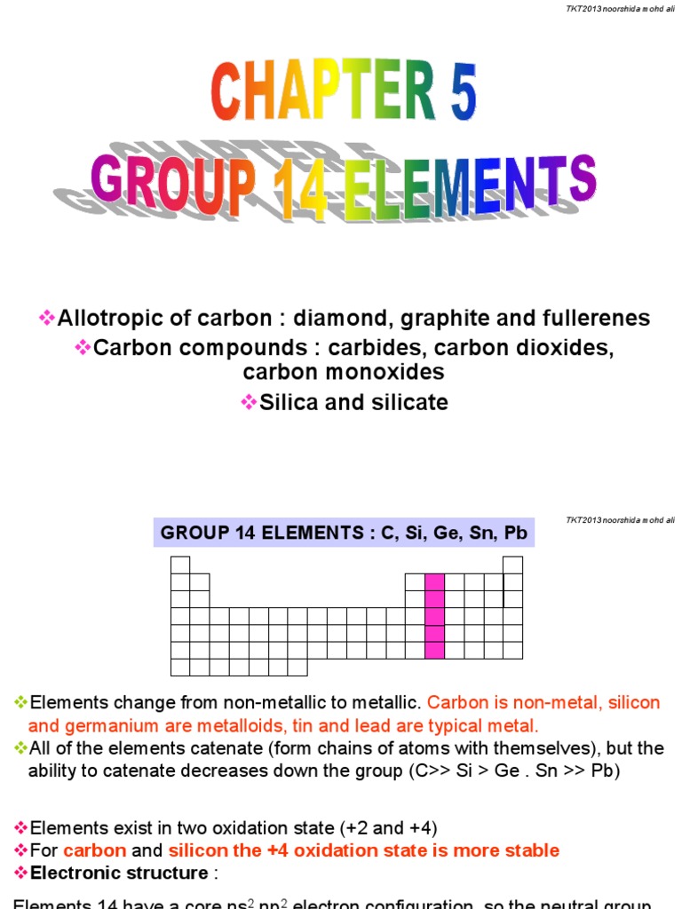 CHAPTER 5 - Part II (P Block Elements - Group 14) | PDF | Glasses | Carbon Monoxide