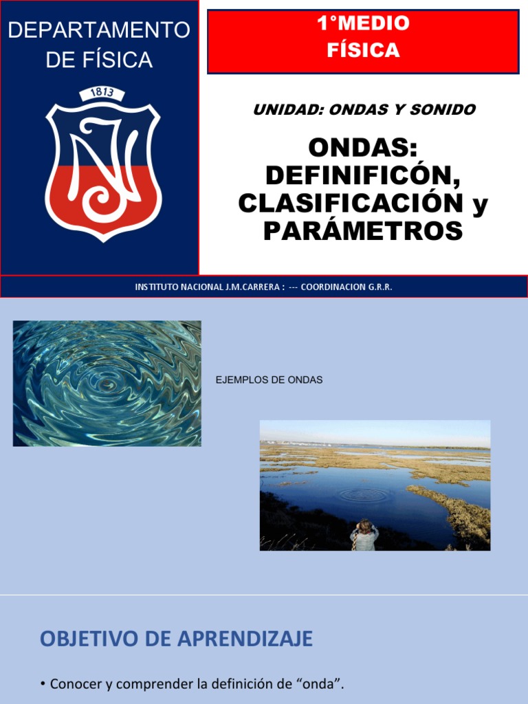1°física - Unidad 1 J Ondas y Sonido - PPT1 L.NACIONAL - Definición y ...