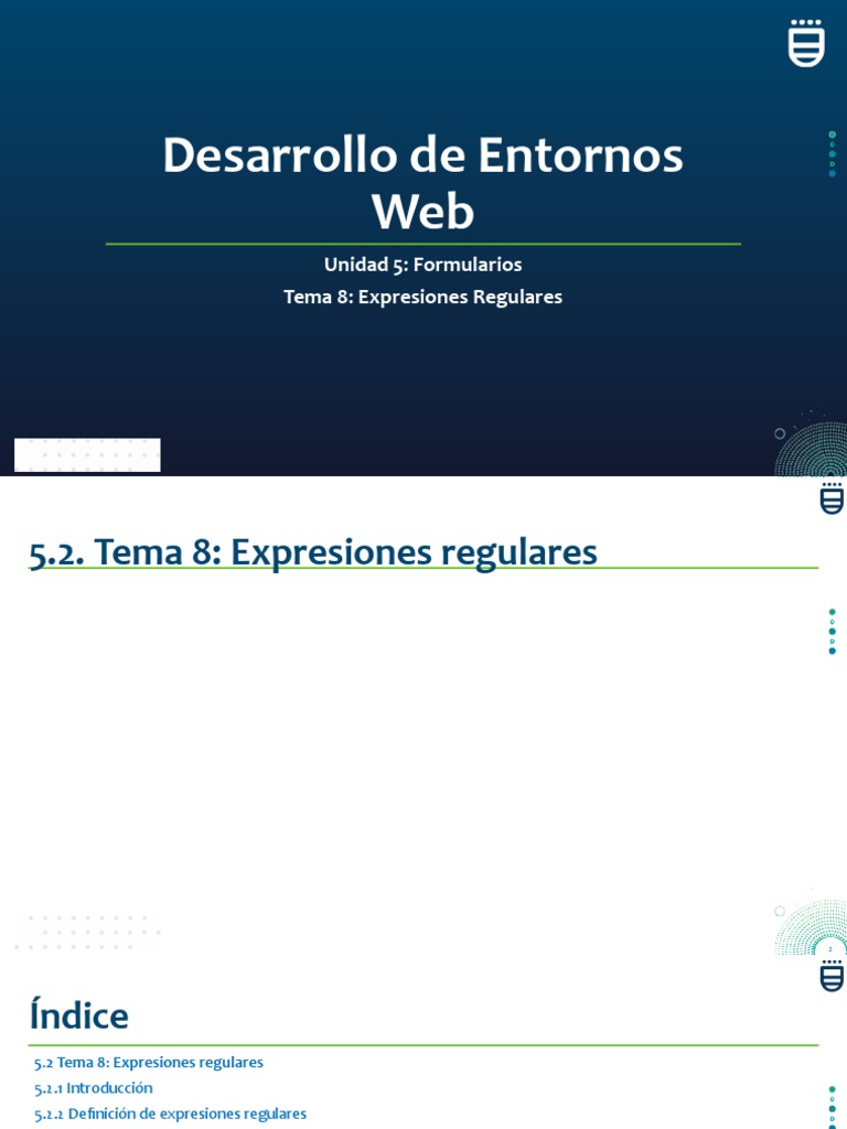 PPT 2022 00 U05 T08 Desarrollo de Entornos Web (2351) | PDF | Expresión ...