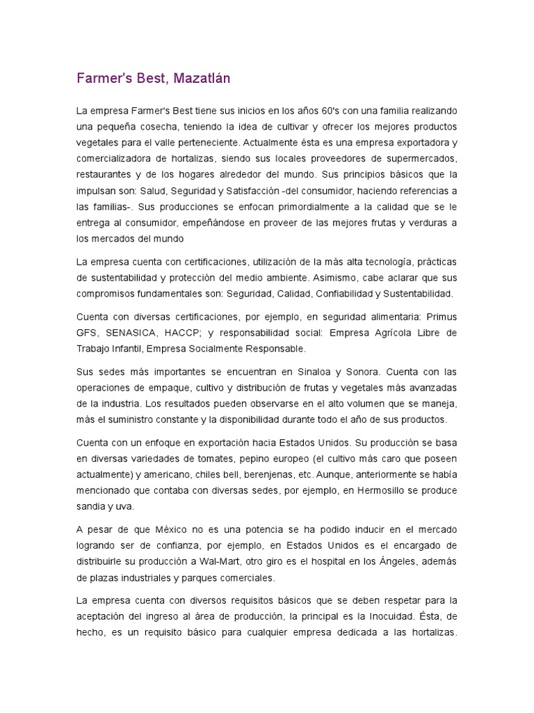 Farmer | PDF | Agricultura | Alimentos