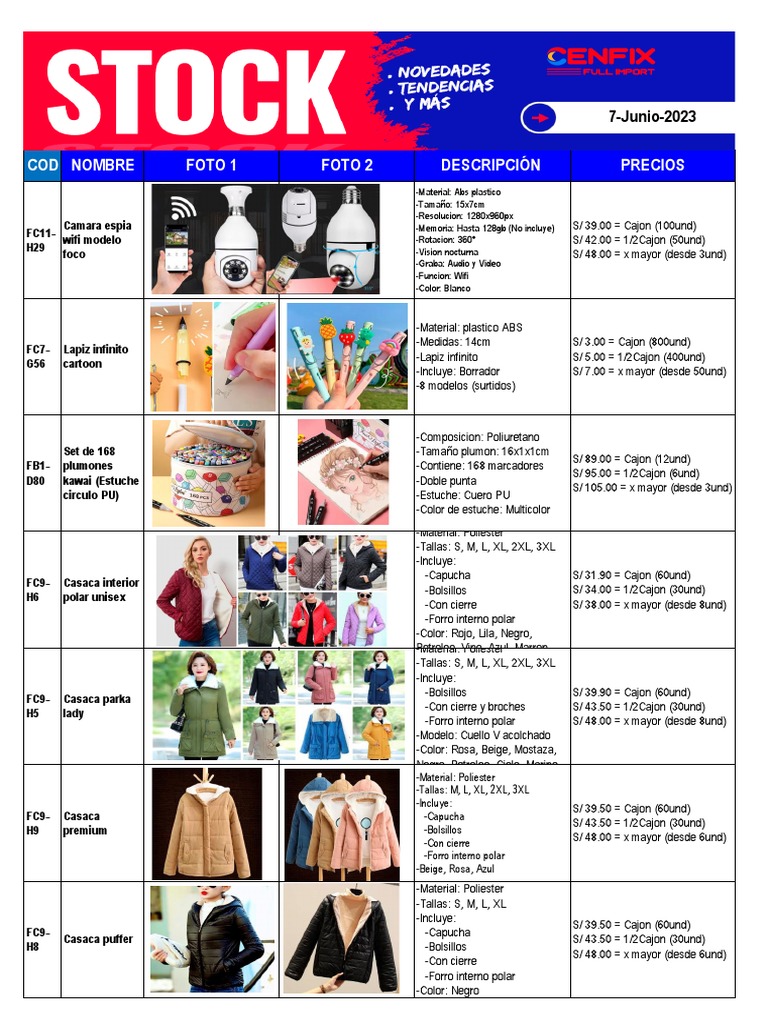 Catalogo STOCK-2 | PDF