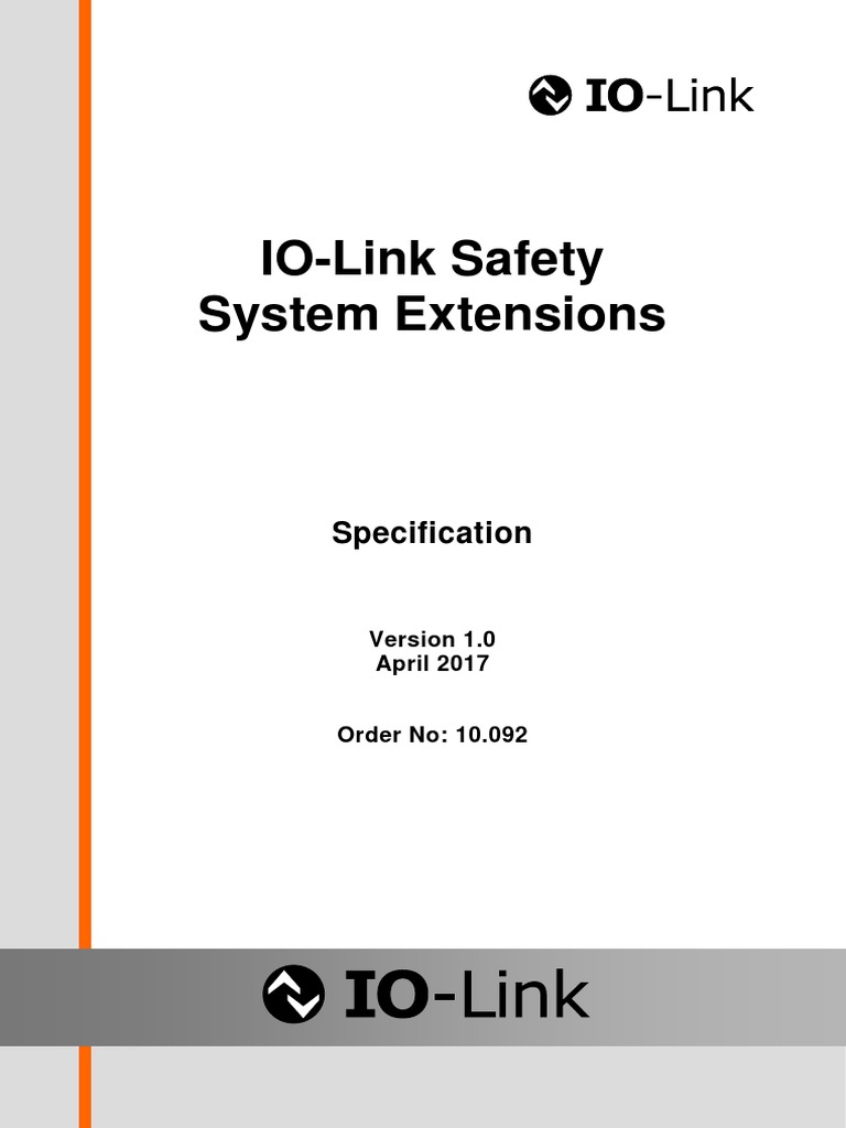 IO-Link Safety System-Extensions 10092 V10 Apr17 | PDF | Computer ...