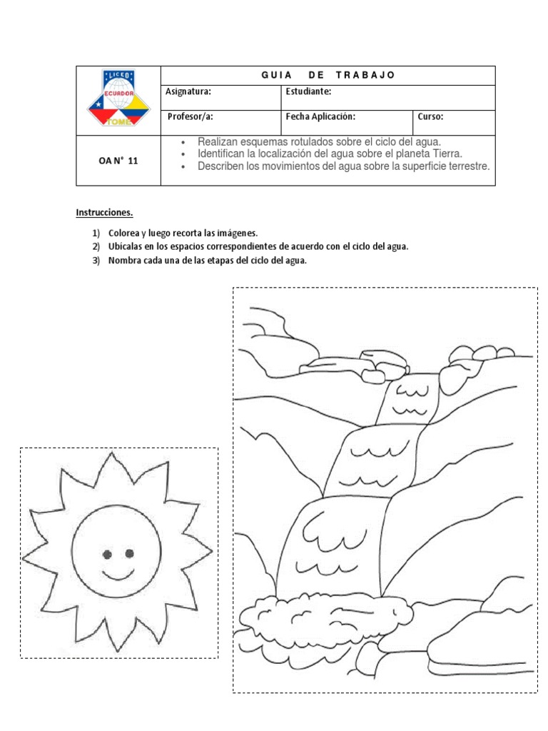 Lapbook Ciclo Del Agua | PDF