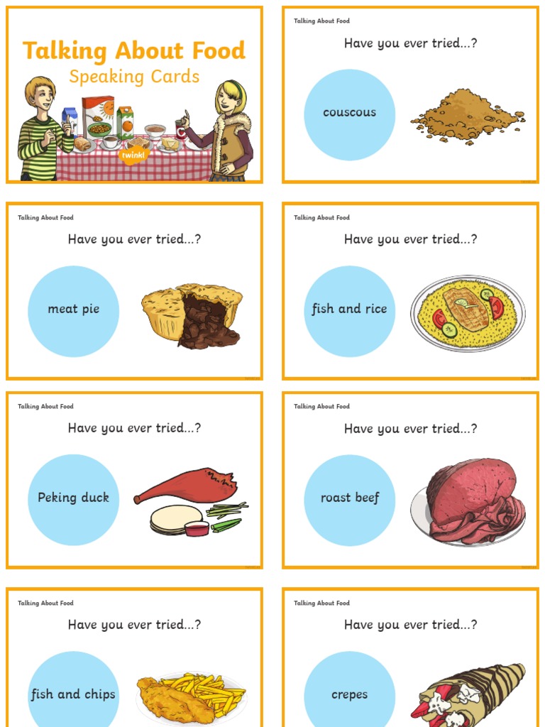 Global Food Discussion Cards | PDF | Prepared Foods | European Cuisine