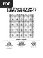 Sopa de Letras: Ciencia y Tecnología | PDF