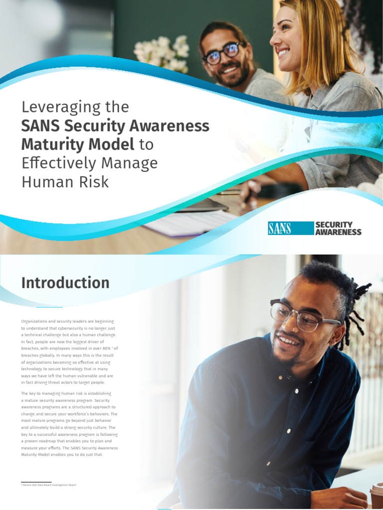 SANS Security Awareness Maturity Model Guide | PDF | Computer Security ...