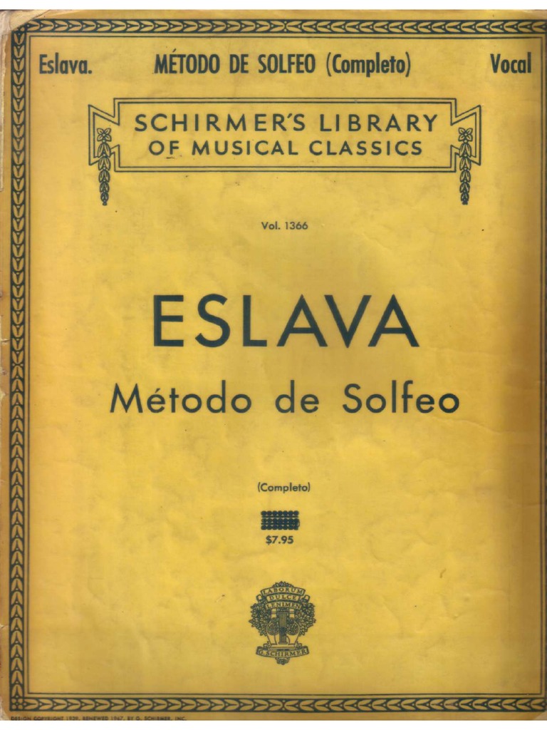 Eslava Método de Solfeo-4 | PDF