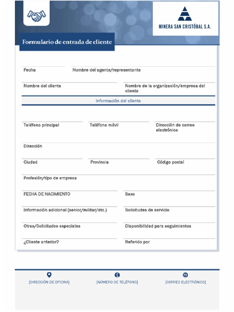 Formulario Cliente | PDF
