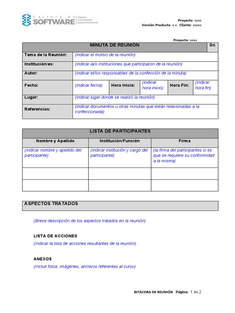 FRPB Das Plantilla Bitacora | PDF | Informática