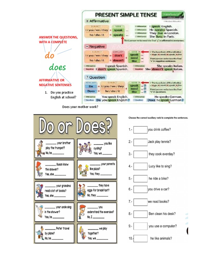 simple prsent do and does (3) | PDF