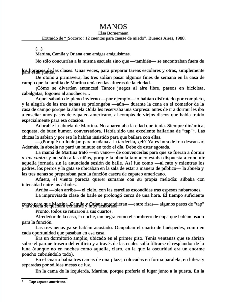 PDF Manos Elsa Bornemann - Compress | PDF