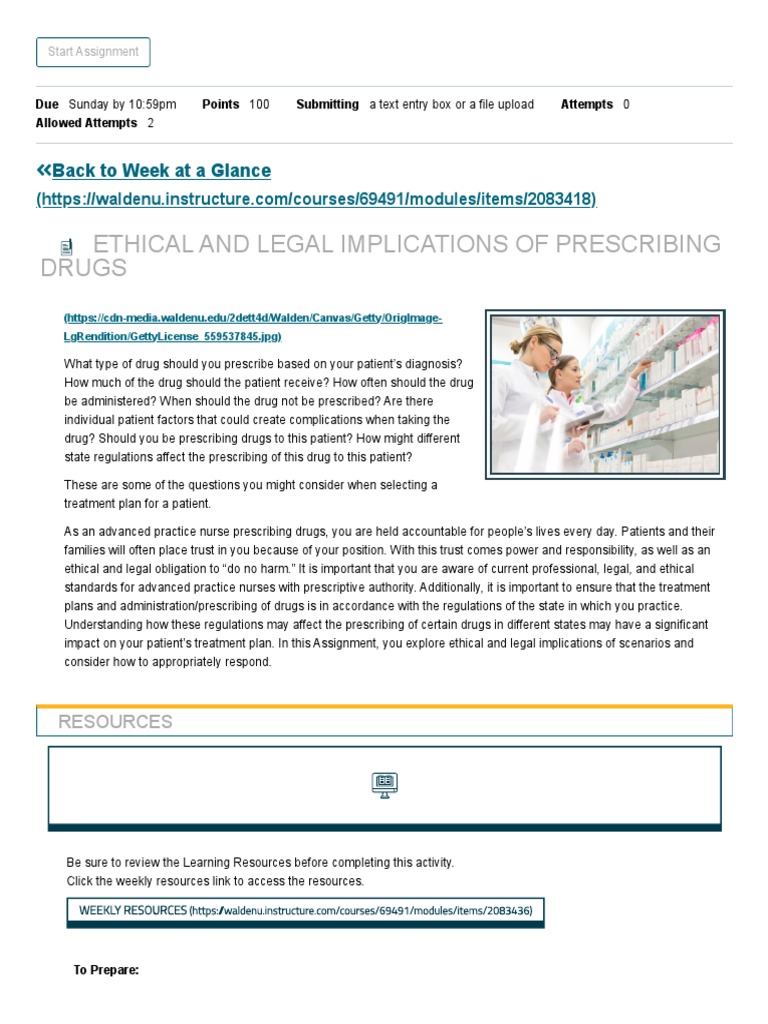 Week 1 - Assignment 2 | PDF | Medical Prescription | Health Care