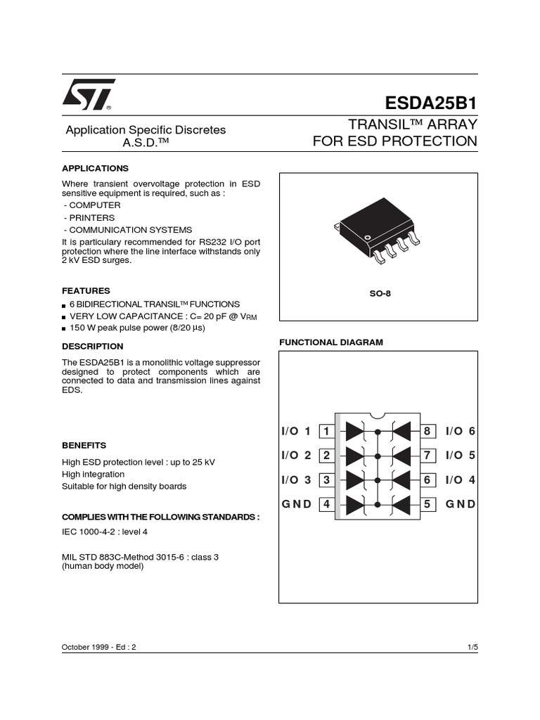 Esda 25 B 1 | PDF | Electrostatic Discharge | Electromagnetism